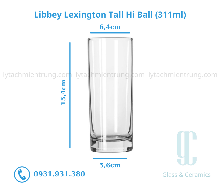 Ly thủy tinh Libbey Lexington Tall Hi Ball (311ml) - Ly tách miền Trung