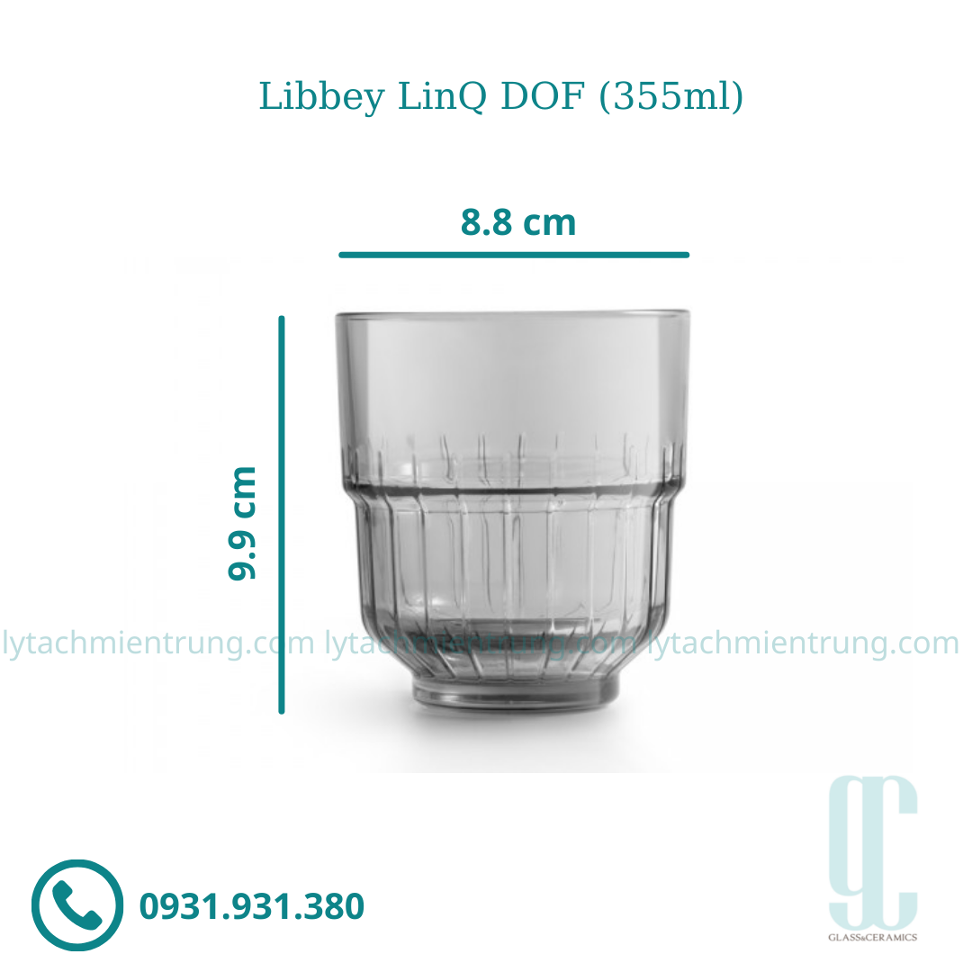 Ly thủy tinh Libbey LinQ DOF (355ml) - Ly tách miền Trung