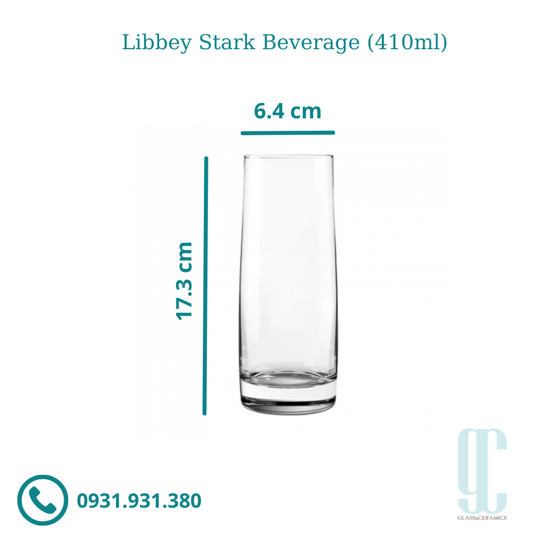 Ly thủy tinh Libbey Stark Beverage (414ml) - Ly tách miền Trung